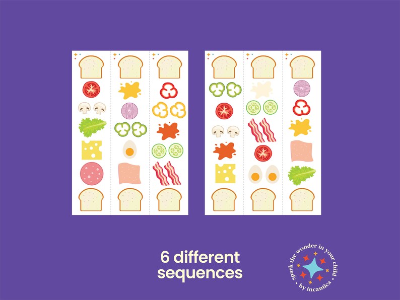Build a Sandwich Printable Activity for Toddlers, Pretend Play ...