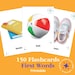 Printable First English Words Flash Cards Set: 150 Cards Early ...