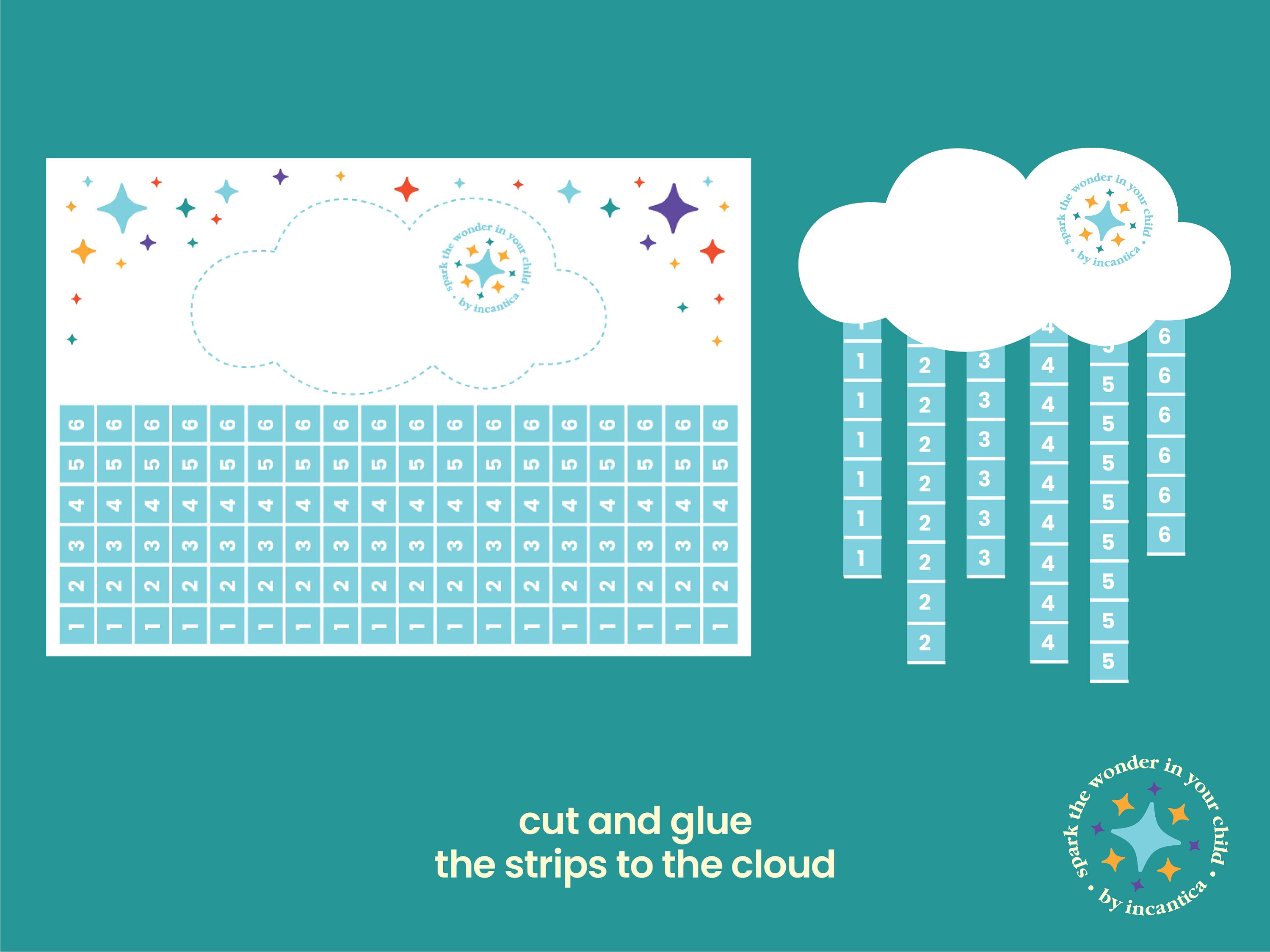 Number Rainfall Fun: Interactive Learning With Clouds and Dice ...