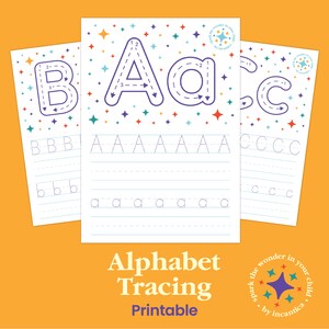 Early Educational Alphabet Tracing Worksheets, A to Z, Letter Practice ...