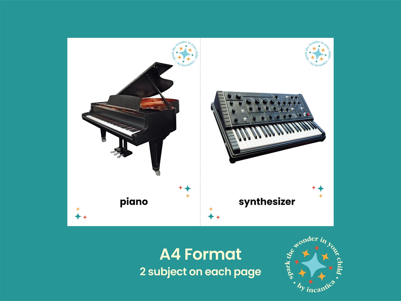 40 Musical Instrument Flashcards: Educational Learning, Instant ...