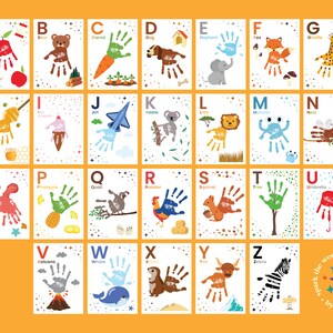 Alphabet Handprint Worksheets: A Hands-on Way for Kids to Learn Their ...