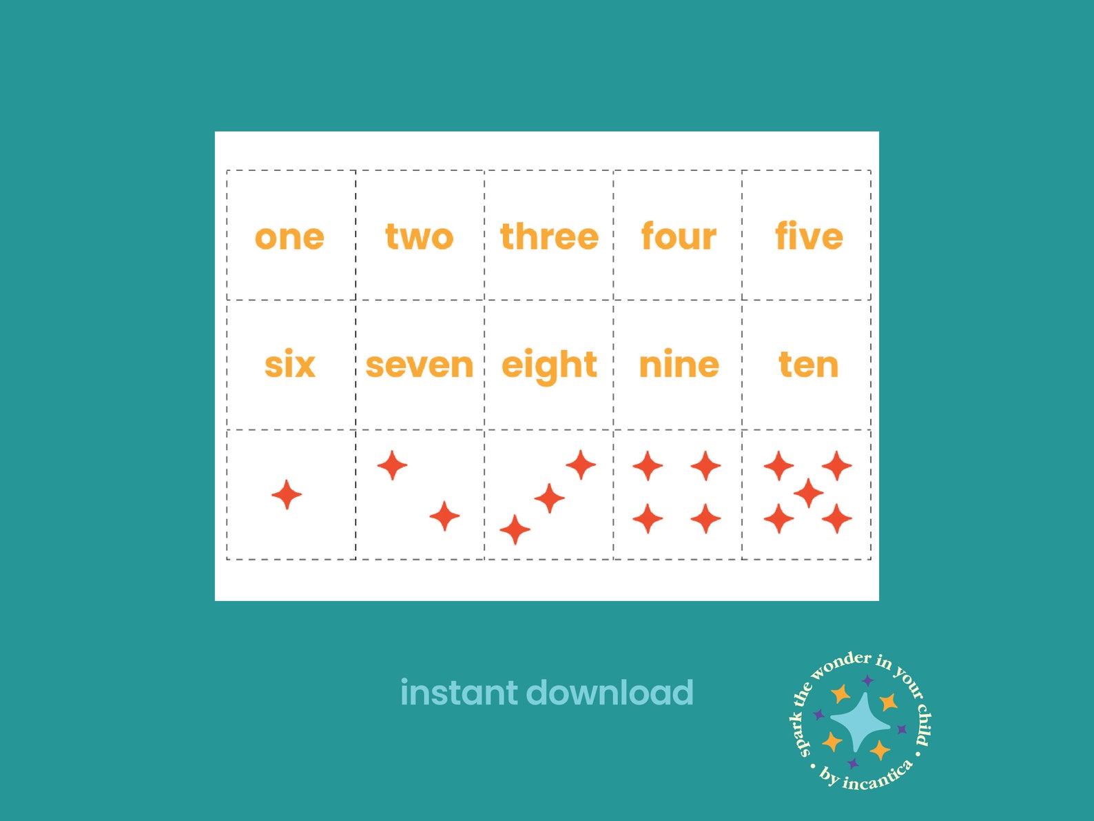 Counting Houses Printable, Number Matching Game (digital Download) - Etsy