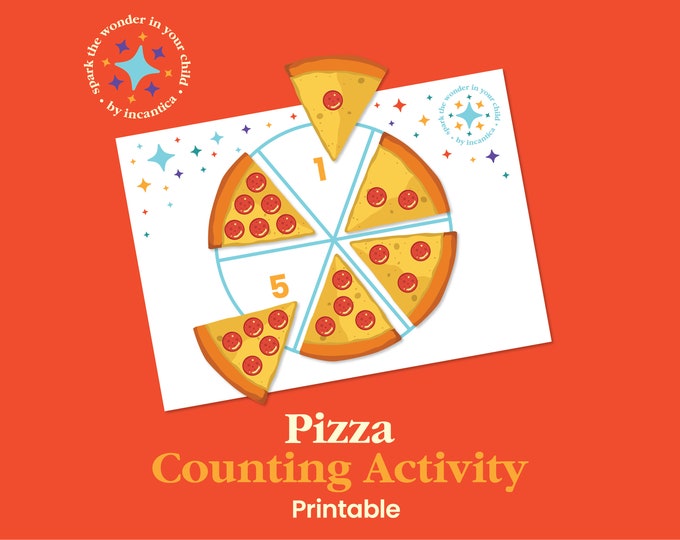 Pizza Count and Match Activity | Printable | INSTANT DOWNLOAD ...