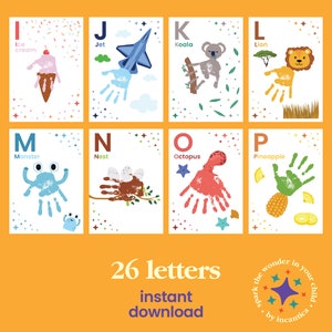 Alphabet Handprint Worksheets: A Hands-on Way for Kids to Learn Their ...