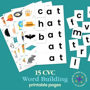 Phonics and CVC Words Challenge: Learn and Build Words With 15 ...