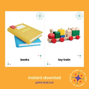 Printable First English Words Flash Cards Set: 150 Cards Early ...