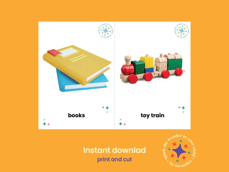 Printable First English Words Flash Cards Set: 150 Cards Early ...