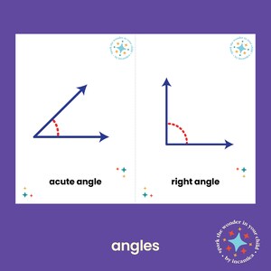 Geometry Flashcards Set: 54 Cards, Shapes, Lines, Angles, and 3D ...