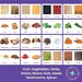 150 Fruit & Vegetables Printable Flashcards Bundle. Fruit, Veg, Beans ...