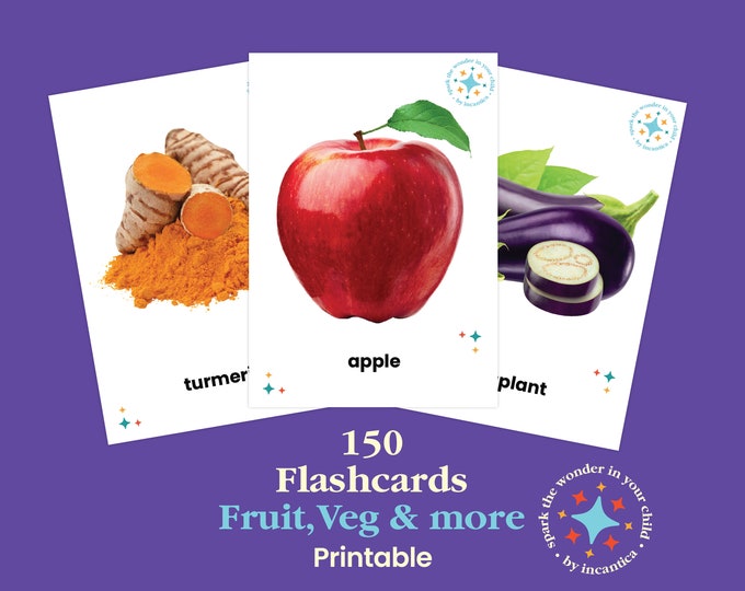 FRUITS & VEGETABLES FLASHCARDS | Preschool Flash Cards | Real Pictures ...