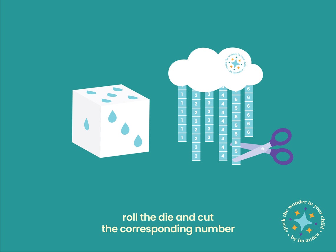 Number Rainfall Fun: Interactive Learning With Clouds and Dice ...