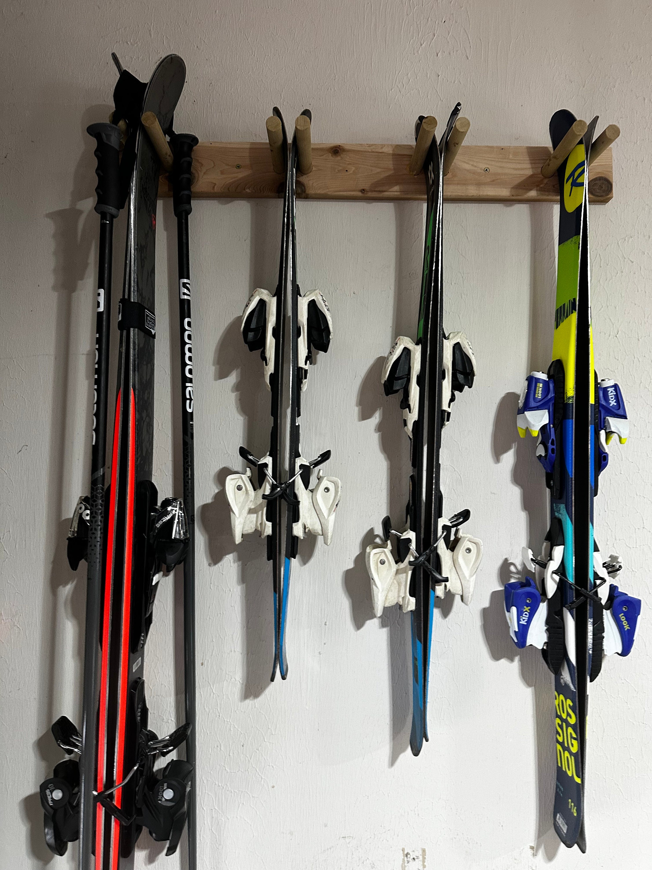 Customized Wooden Ski Rack - Etsy