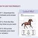 Label the Parts of the Horse 4 Worksheets - Etsy Canada