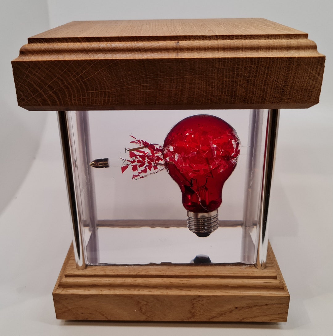 Epoxy Resin Lamp the Bullet-proof Light Bulb Epoxy LED Lamp Table Lamp ...