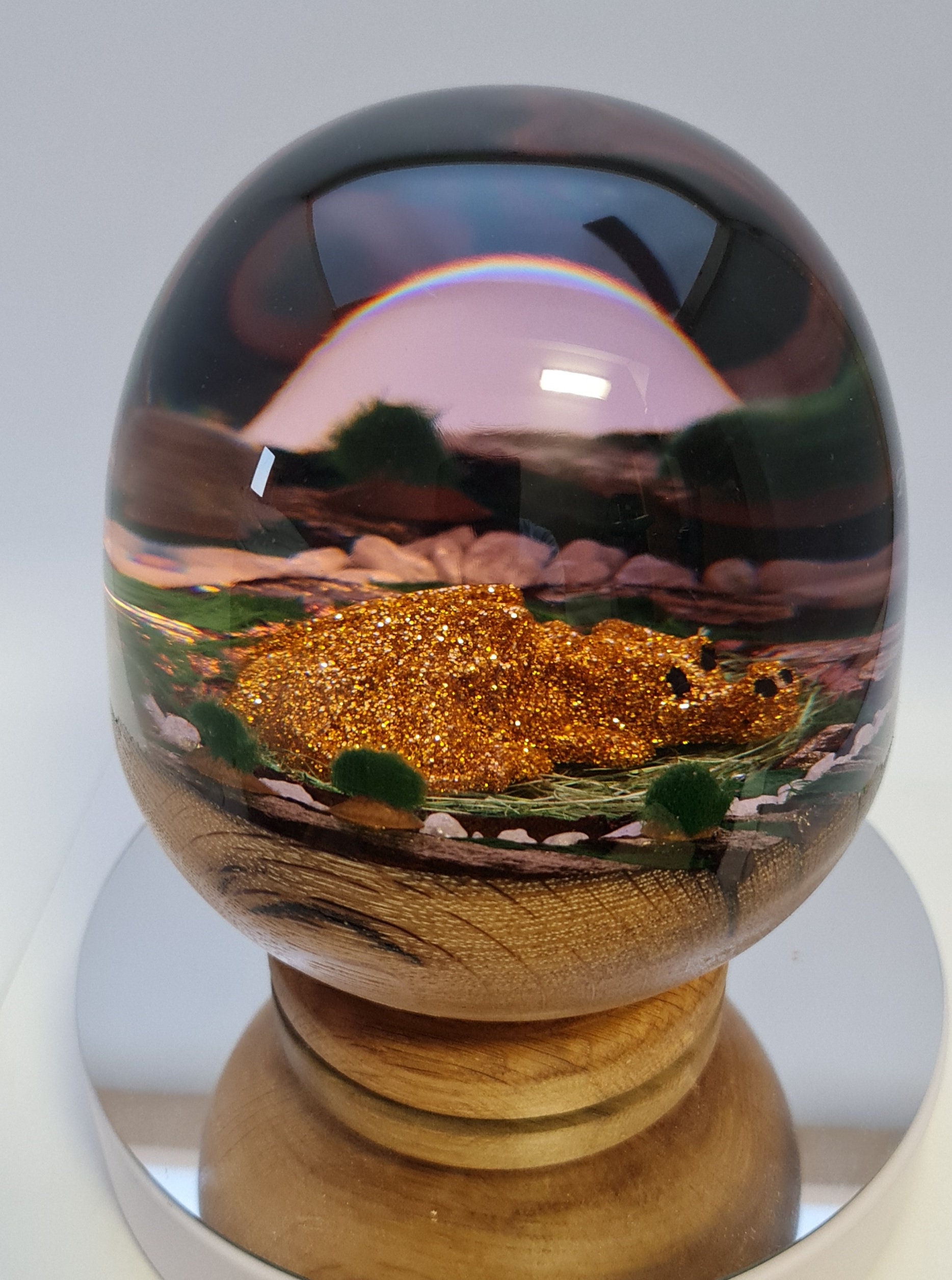 Epoxy Resin Sculpture the Golden Dragon Egg Epoxy Sculpture - Etsy