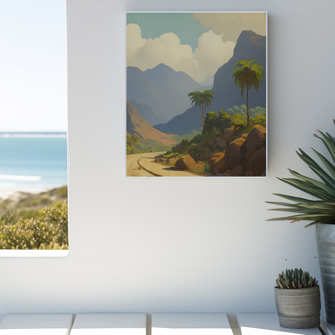 Plein Air Style Digital Downloadable Printable Art - California Coastal ...