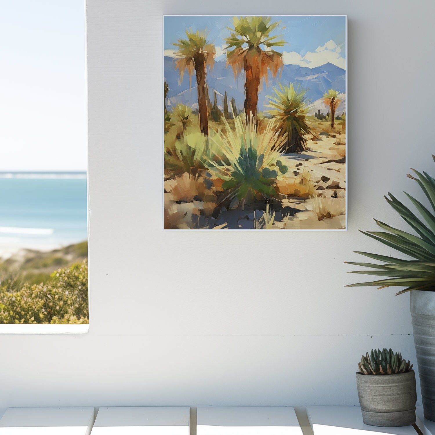Plein Air Style Digital Downloadable Printable Art - California Desert ...