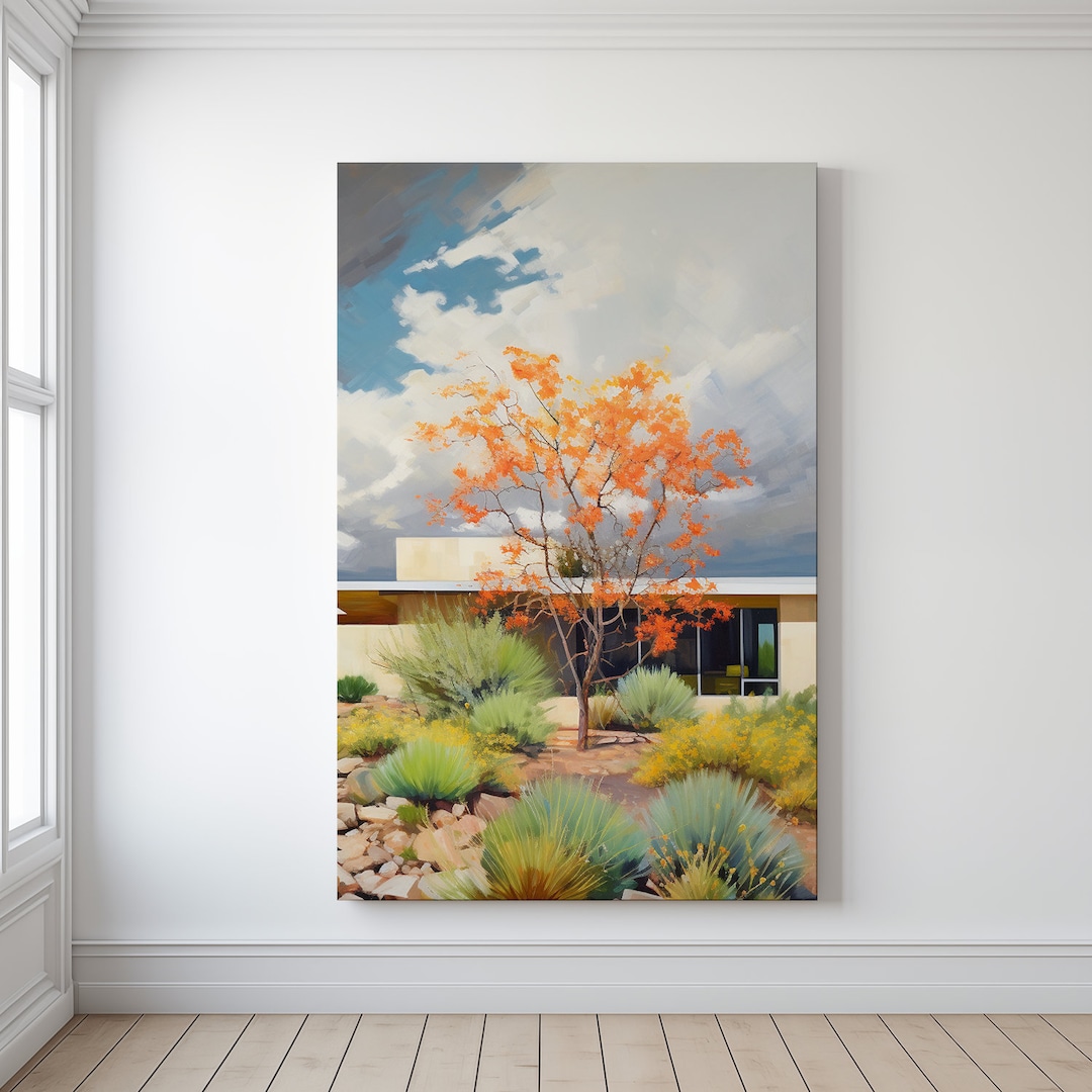 Plein Air Style Digital Downloadable Printable Art - Desert Storm on ...
