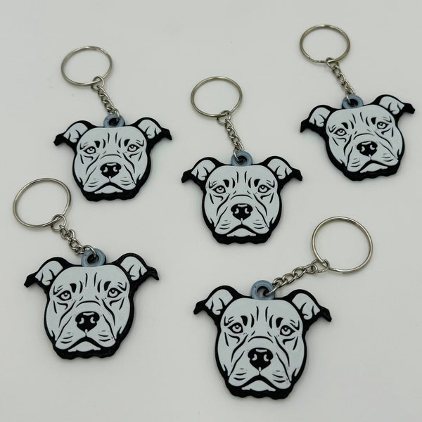 Bulldog 3d Printed Keychain - Etsy