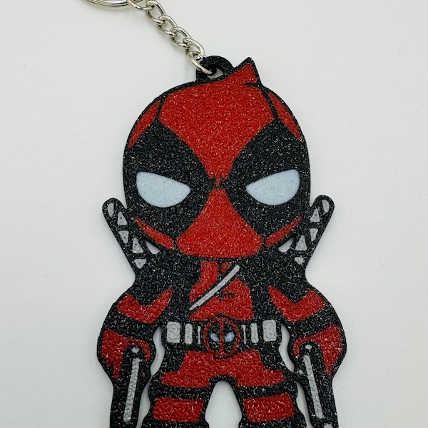 3d Printed Deadpool Keychain - Etsy