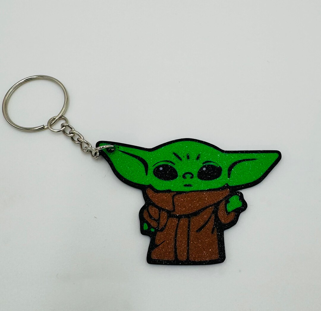 Grogu Keychain, 3D Printed Keyring - Etsy