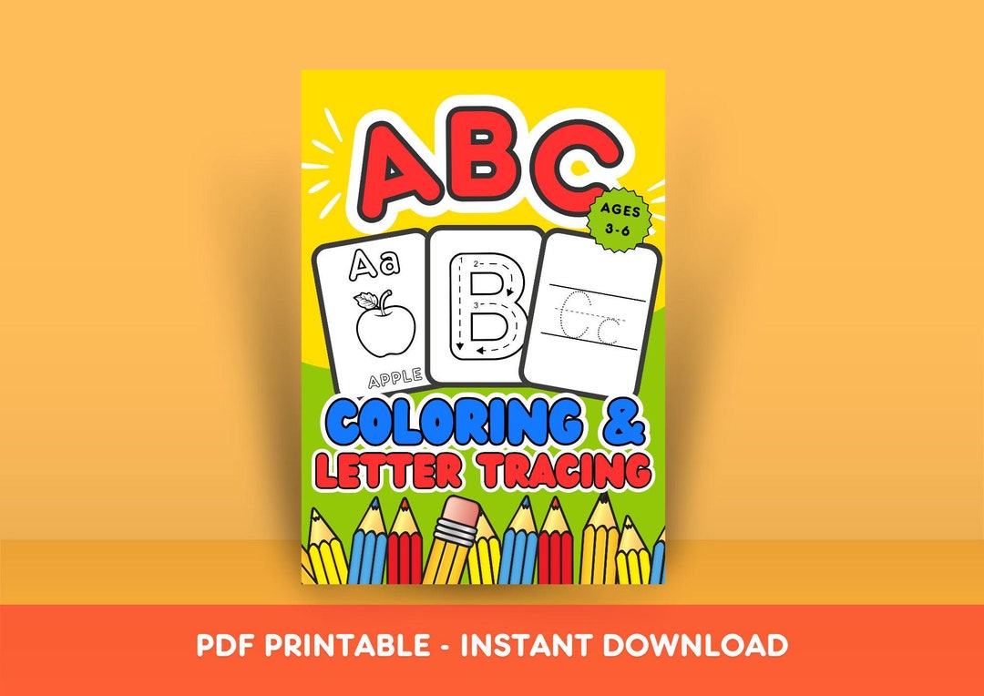 Printable ABC Coloring and Tracing Workbook for Kids | Homeschooling ...