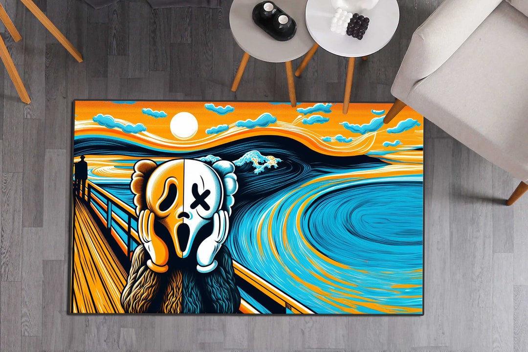 Scream Rug, Room Decor Abstract Rug, Art Rug, Area Rug, Popular Rug,art ...