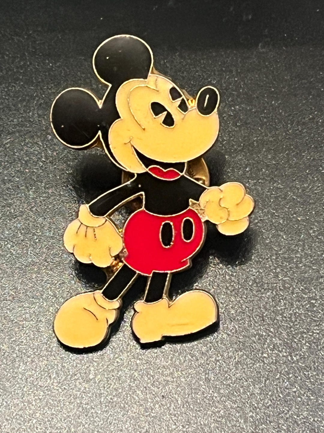 Vintage Mickey Mouse Pie Eyed Pin Disney - Etsy