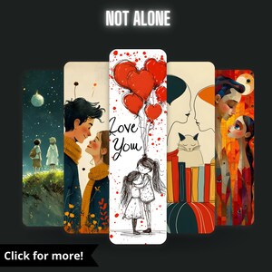 Not Alone 5 Unique Bookmark Sheet Custom Bookmark PNG Smut Bookmark ...
