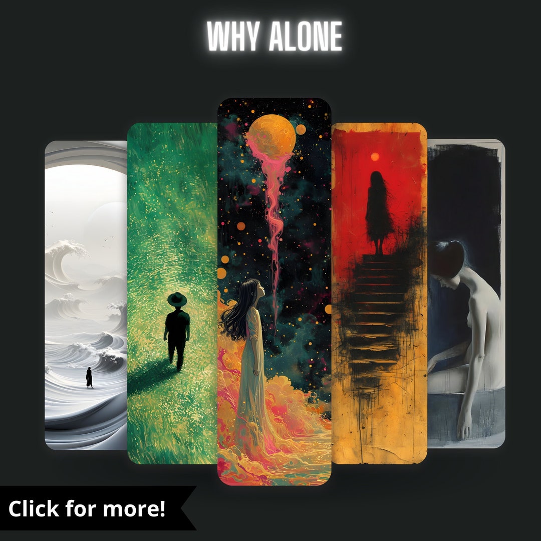 Why Alone 5 Unique Bookmark Sheet Custom Bookmark PNG Smut Bookmark ...