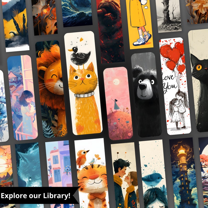 Lion Prince 5 Unique Bookmark Sheet Custom Bookmark PNG Smut Bookmark ...