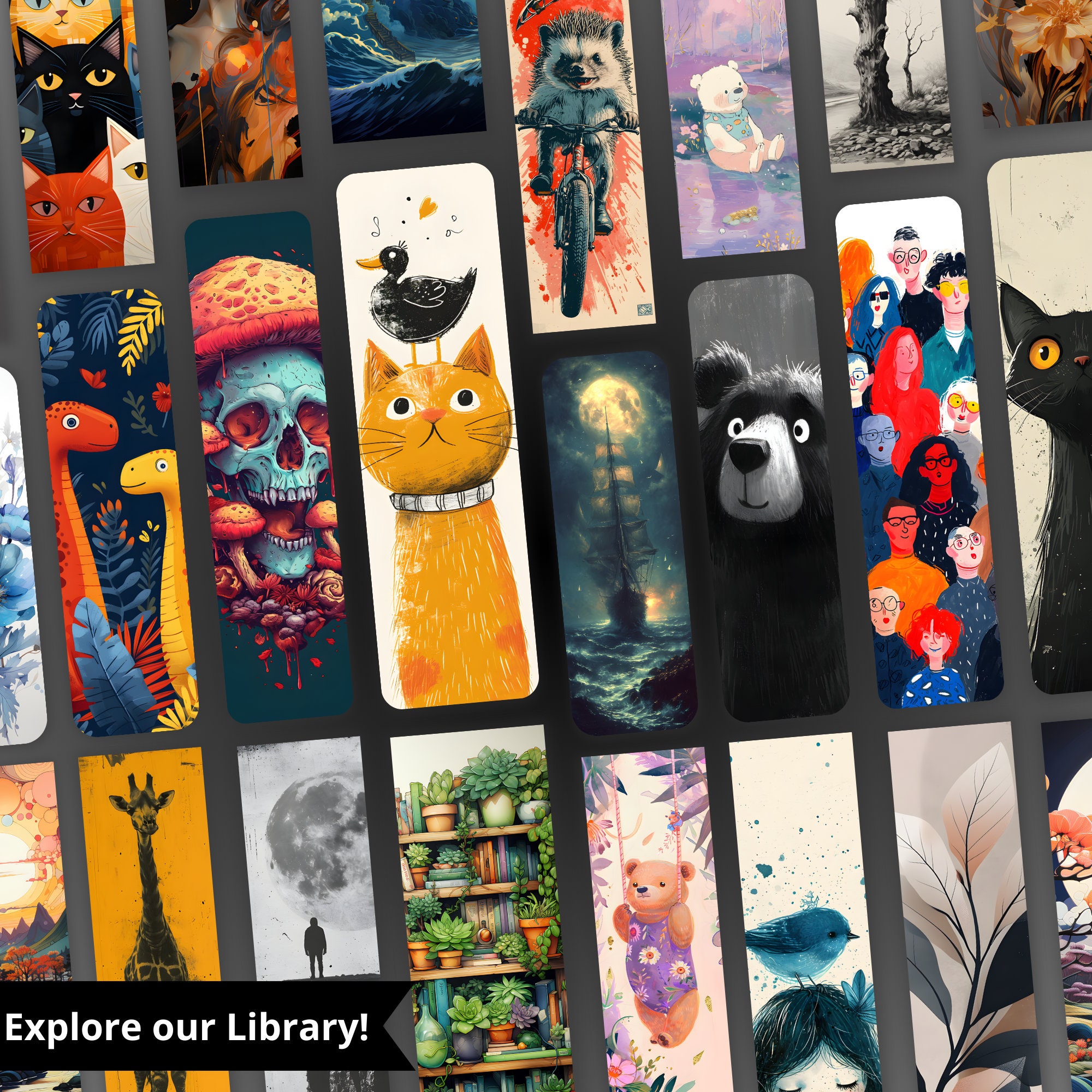 Happy Patters 5 Unique Bookmark Sheet Custom Bookmark PNG Smut Bookmark ...