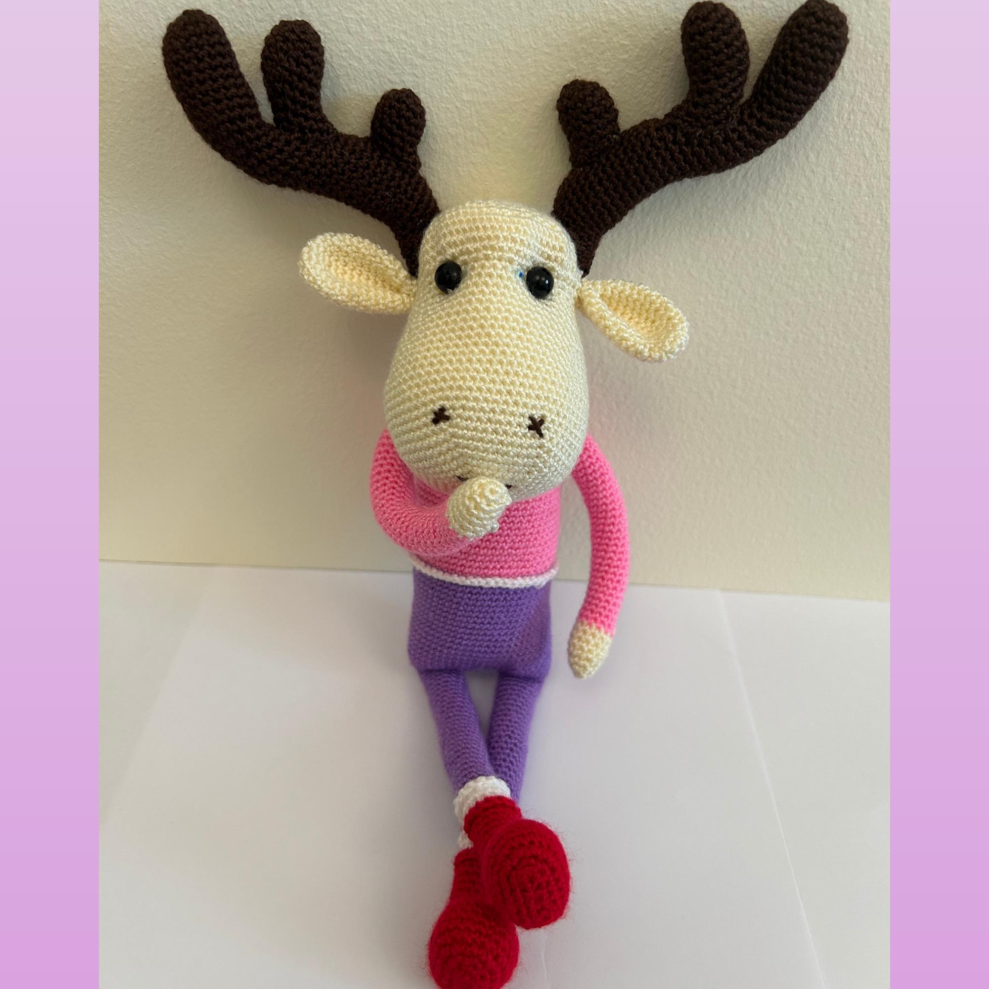 Crochet Moose Pattern + FREE PATTERN | Animal Crochet Pattern ...