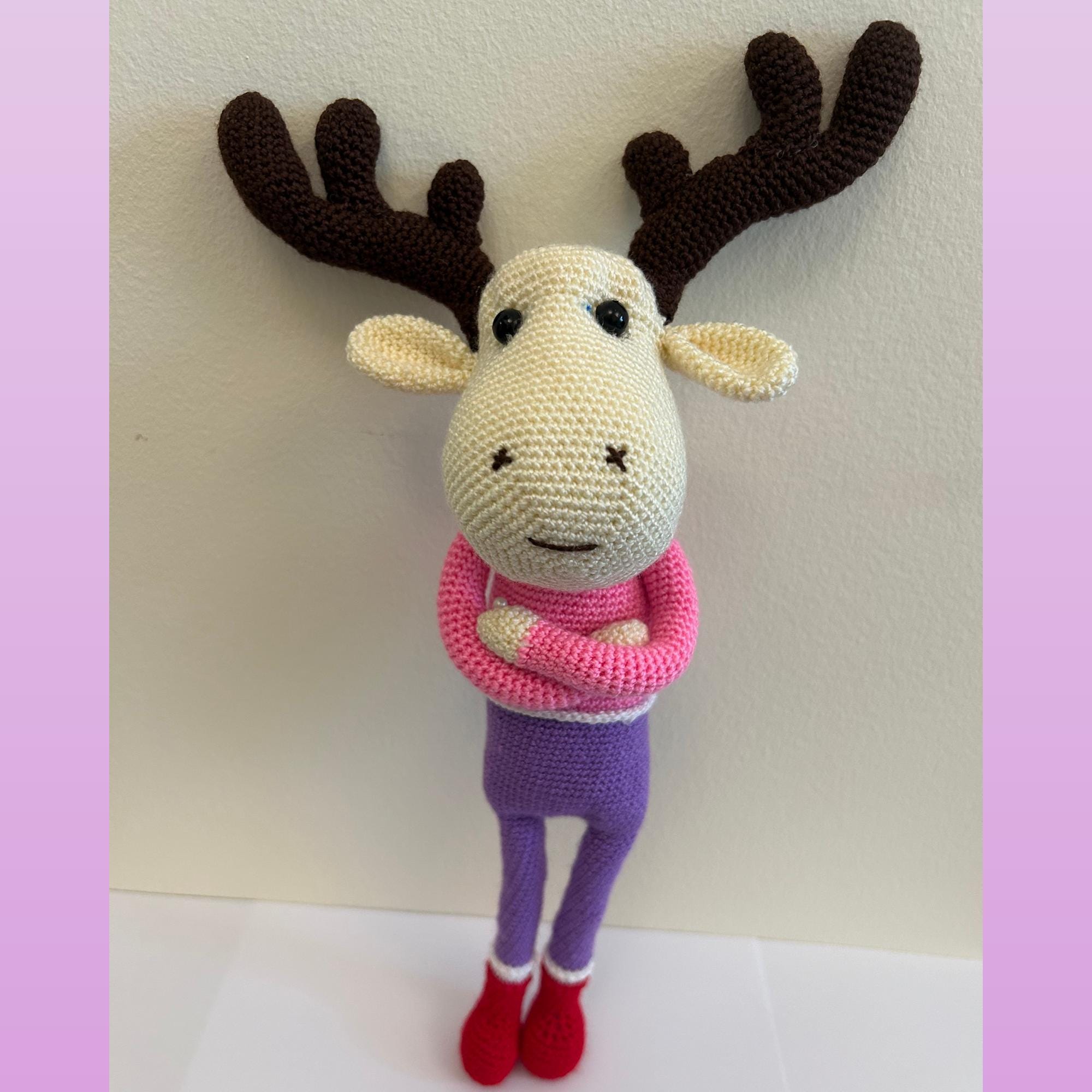 Crochet Moose Pattern + FREE PATTERN | Animal Crochet Pattern ...