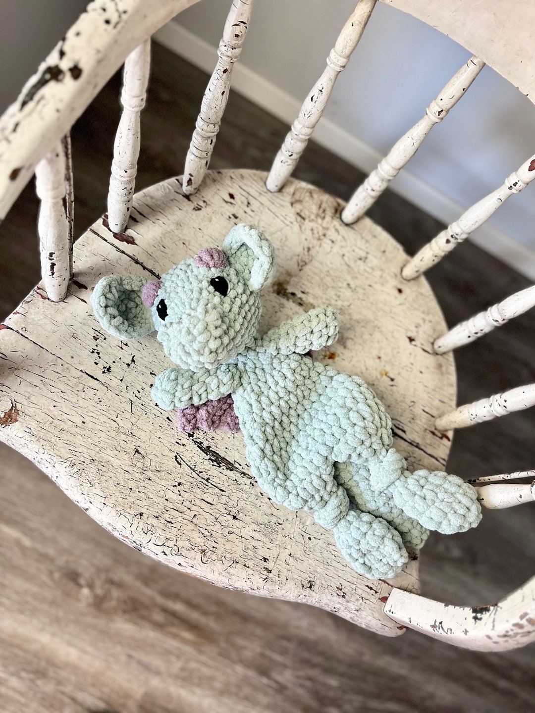 Jumbo Dragon Snuggler| Amigurumi Cuddler| Dragon Plushie | 16 Inch ...