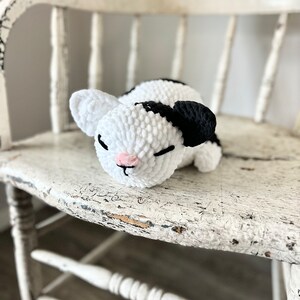 SALE!!! Crochet Sleeping Cat Loaf | Amigurumi Cat | Cat Plushie | 12 in ...