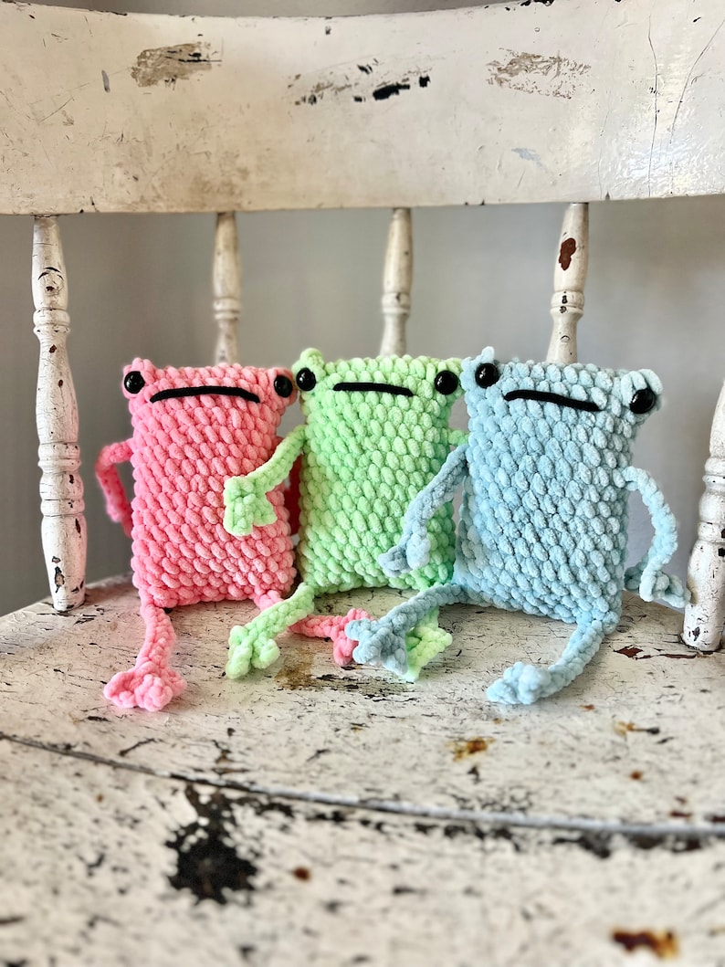 READY TO SHIP!!! Leggy Frogs | Amigurumi Frog | Frog Plushie | 6 Inch ...