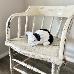 SALE!!! Crochet Sleeping Cat Loaf | Amigurumi Cat | Cat Plushie | 12 in ...