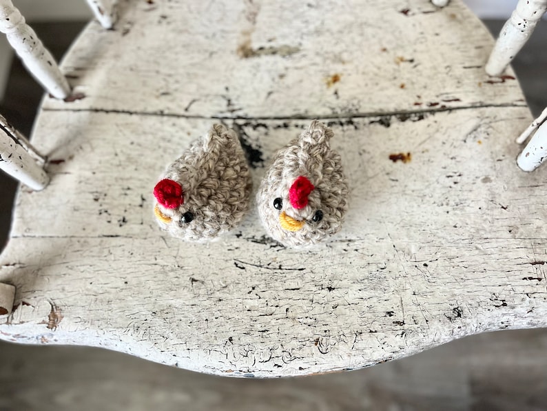 Crochet Mini Chicken | Amigurumi Chicken | Chicken Plushie | 3 Inch ...