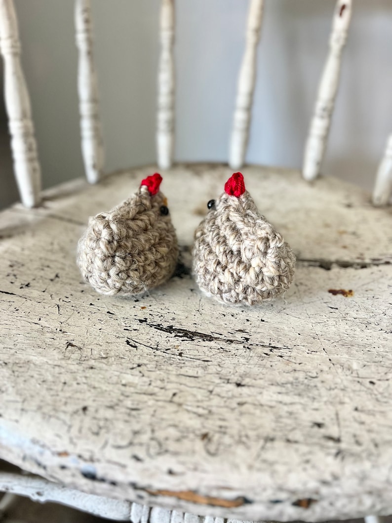 Crochet Mini Chicken | Amigurumi Chicken | Chicken Plushie | 3 Inch ...