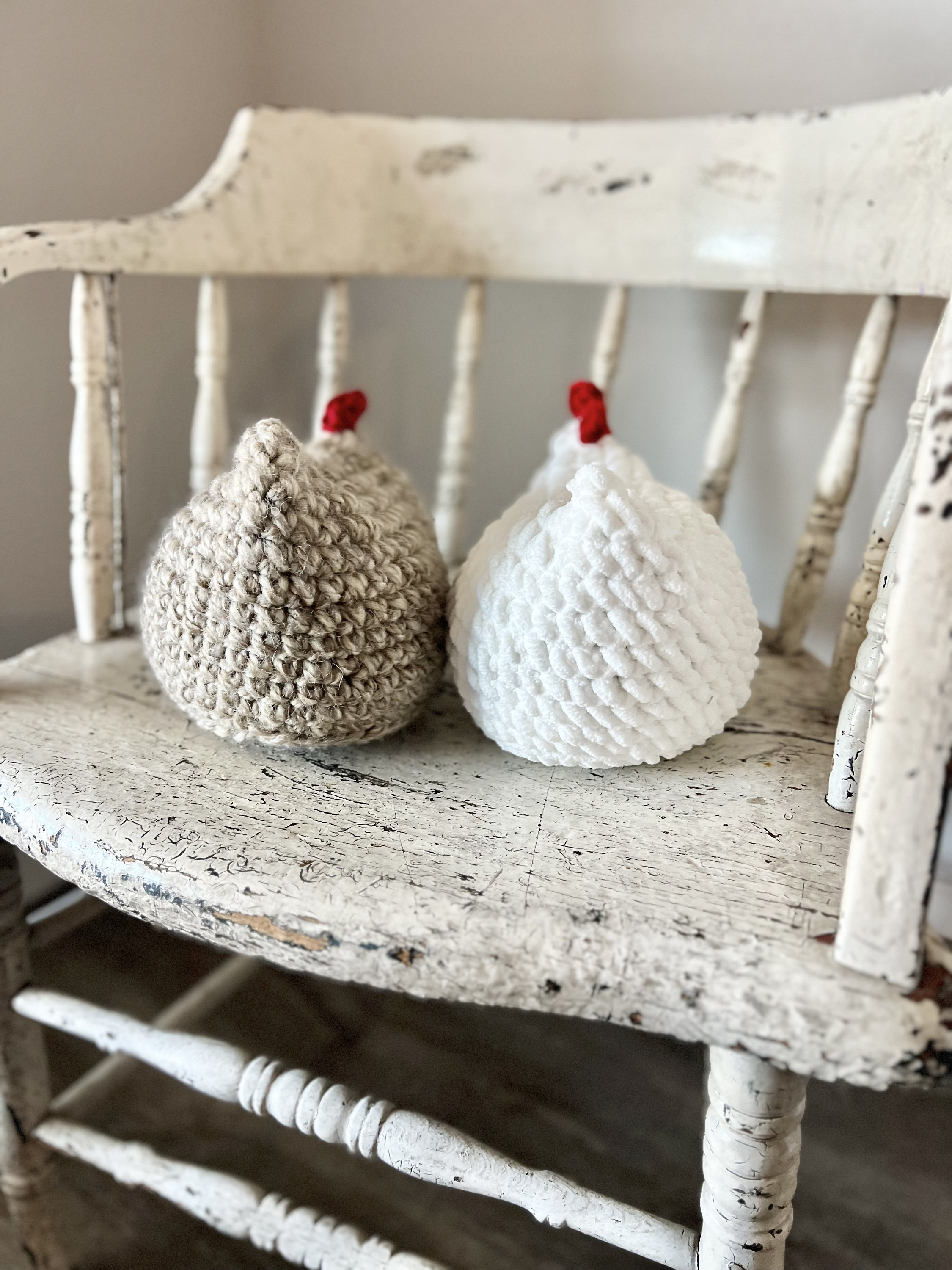 Crochet Jumbo Chicken | Amigurumi Chicken | Chicken Plushie | 7 Inch ...