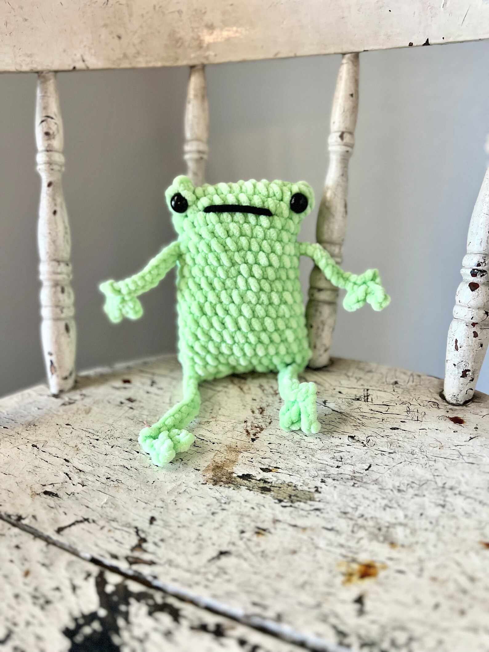 READY TO SHIP Leggy Frogs Amigurumi Frog Frog Plushie 6 Inch Stuffy - Etsy