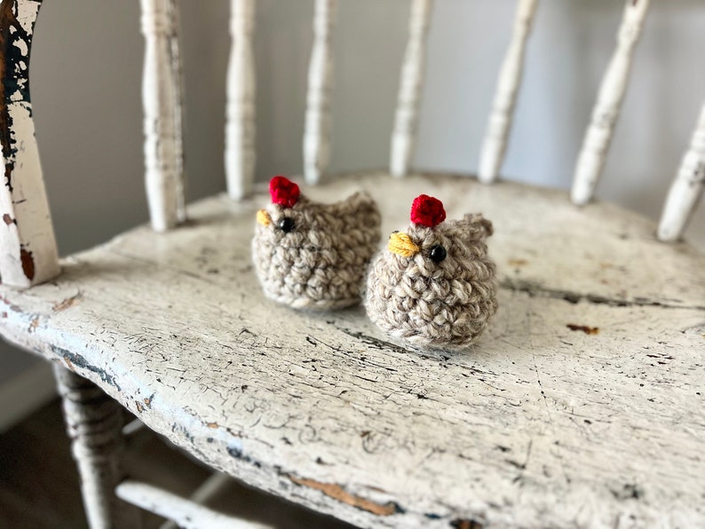 Crochet Mini Chicken | Amigurumi Chicken | Chicken Plushie | 3 Inch ...