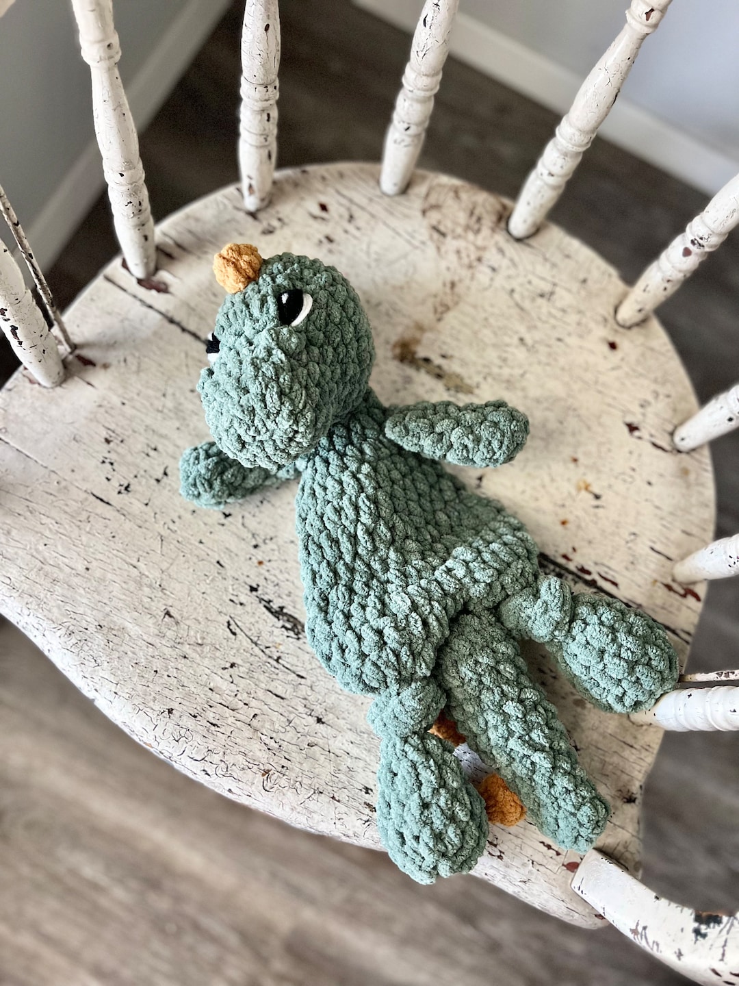 Jumbo Dino Snuggler| Amigurumi Cuddler| Dinosaur Plushie | 16 Inch ...