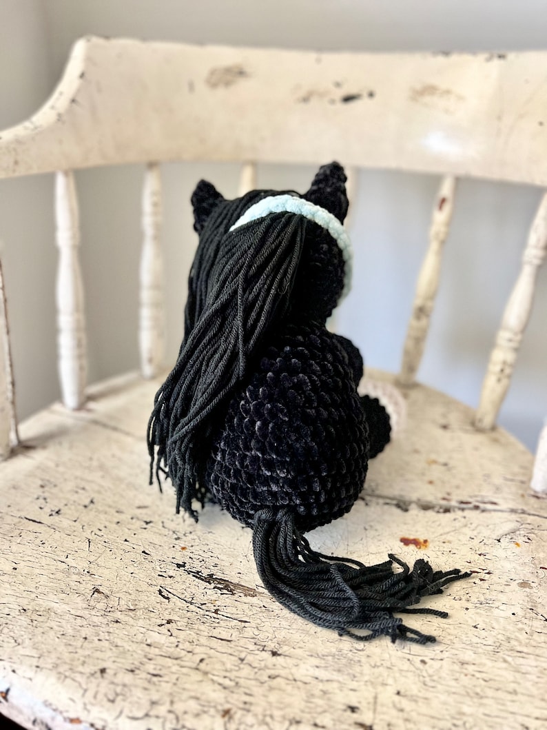 READY TO SHIP!!! Crochet Black Velvet Horse| Amigurumi Horse| Pony ...