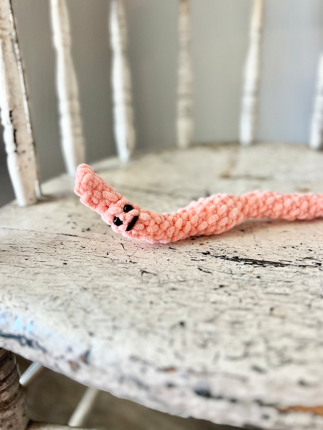 Crochet Worm | Amigurumi Worm | Worm Plushie | 7 Inch Stuffy - Etsy