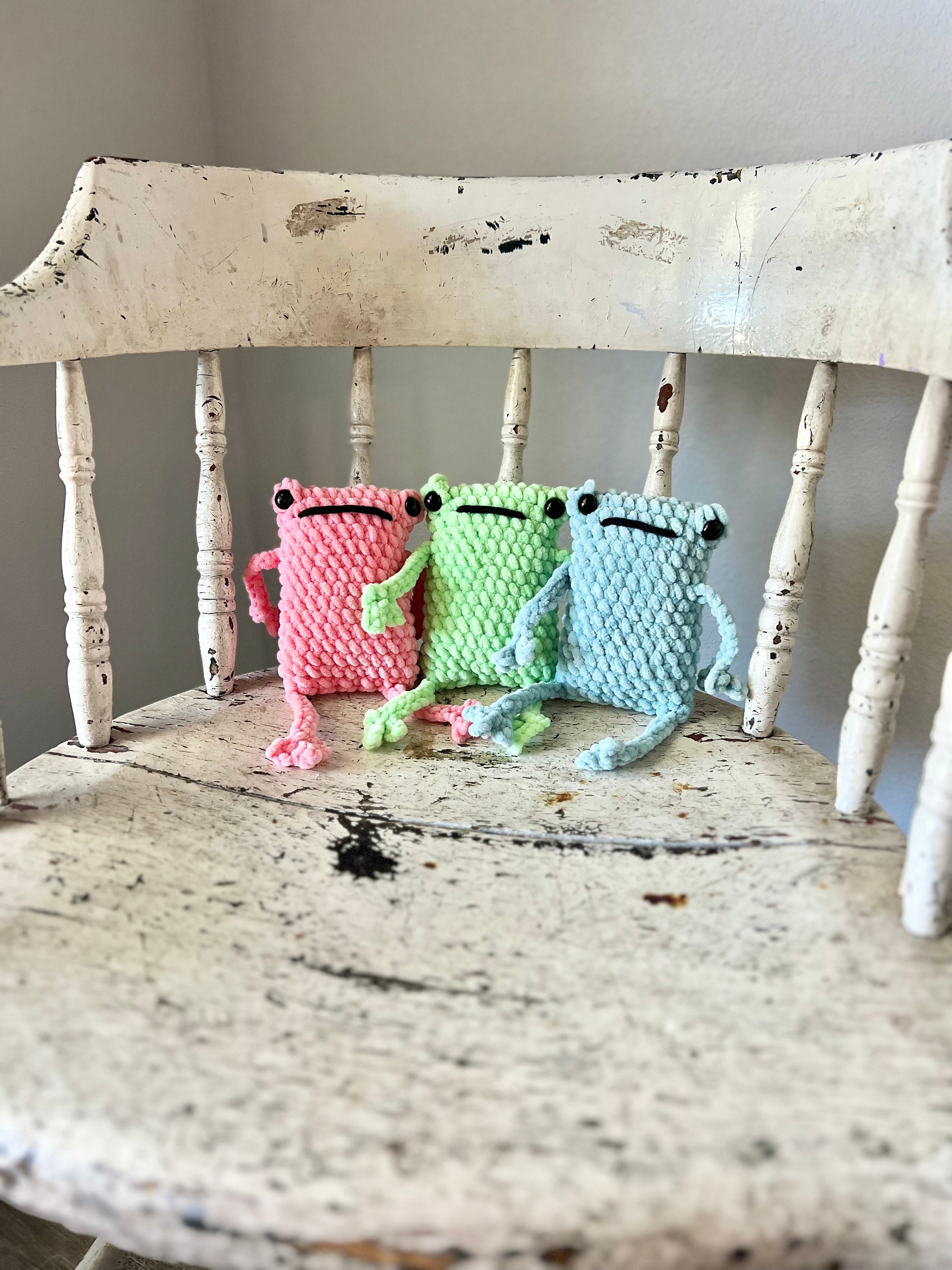 READY TO SHIP Leggy Frogs Amigurumi Frog Frog Plushie 6 Inch Stuffy - Etsy