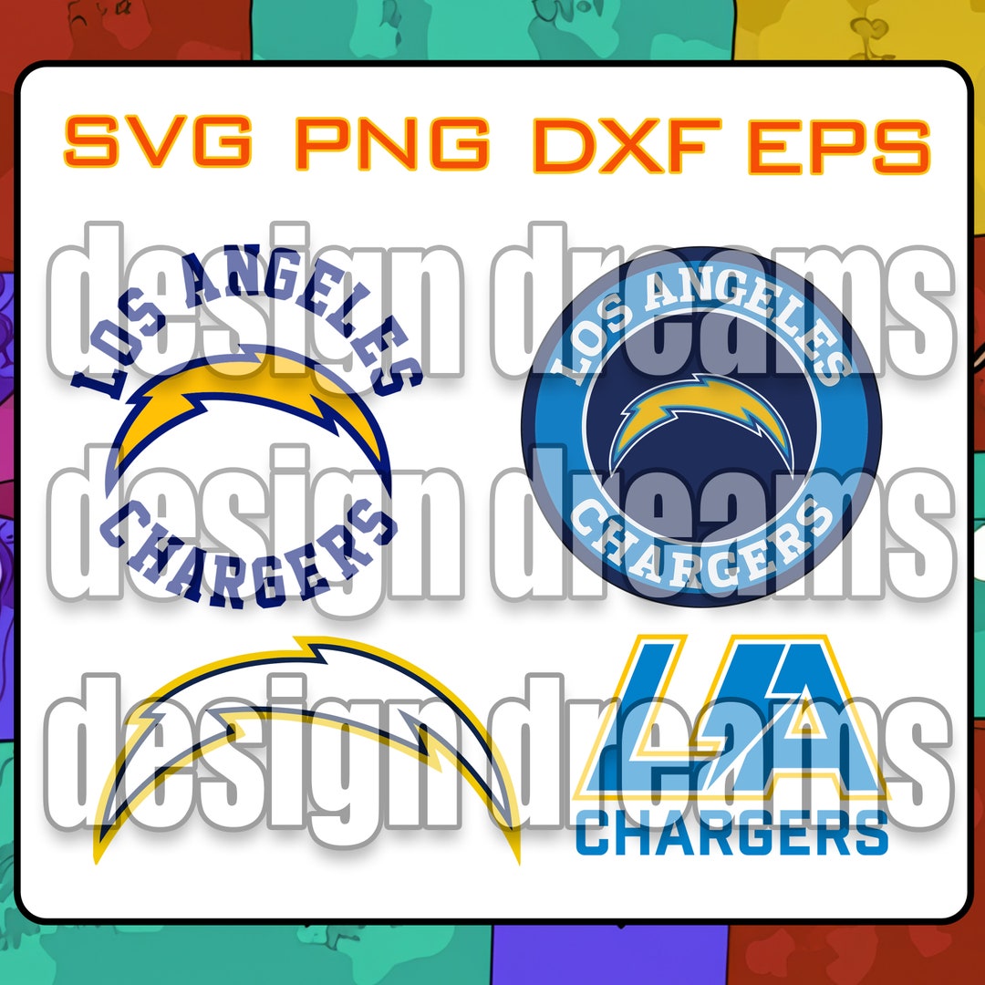 Los Angeles Chargerrs Football SVG PNG Bundle, Svg Sports Files, Svg ...