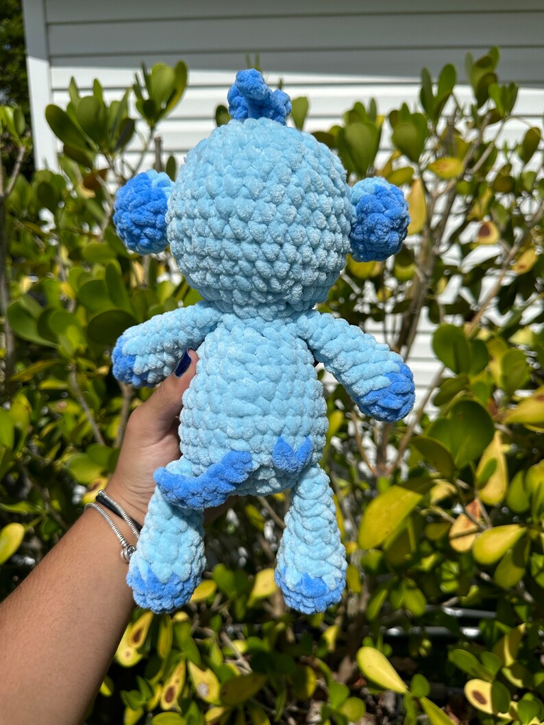 Blue Crochet Monkey: Handmade Plush Toy Gift - Etsy